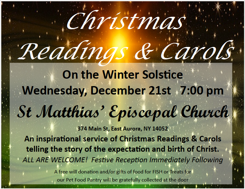 Readings & Carols – Saint Matthias' Episcopal Church